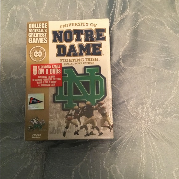 Media | Sealed University Of Notre Dame College Football Dvd Set | Poshmark